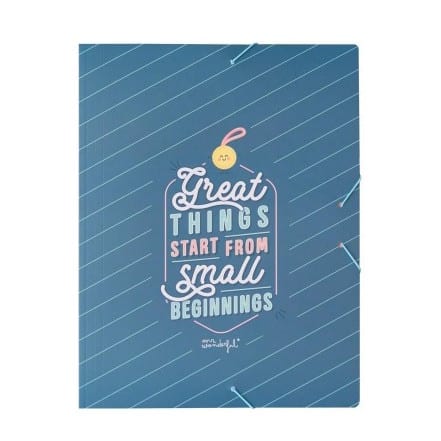 Carpeta con solapas – Great things start from small beginnings | Indya ...
