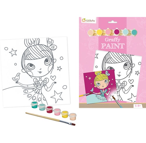 Graffy Paint Princesa 20x20 cm | Indya - Juguetes educativos