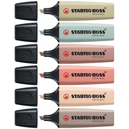 Marcador stabilo boss original naturecolors 6 colores | Indya ...