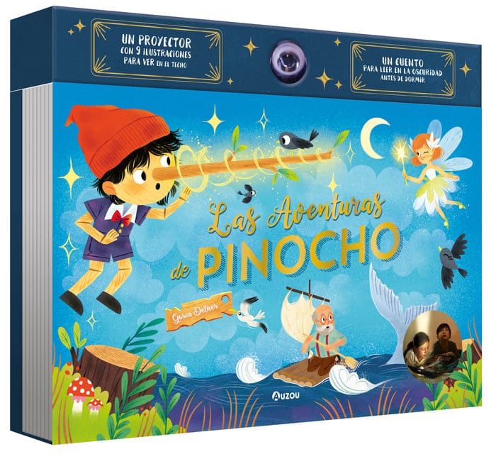 Las aventuras de Pinocho libro proyector | Indya - Juguetes educativos